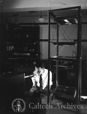 Victor Neher with cosmic ray apparatus — Calisphere