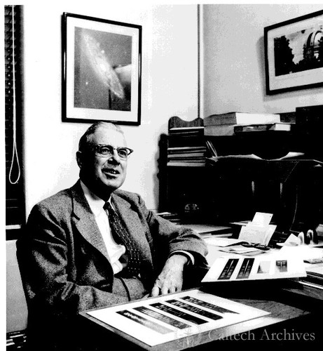 Milton Humason at desk — Calisphere