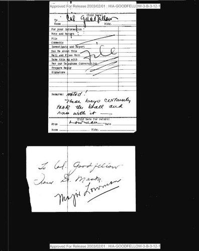 Edward S. Mason memo to Millard P. Goodfellow regarding Office of ...