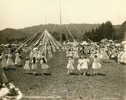 May pole dance, Kentfield May Day Celebration, 1909 [photograph ...