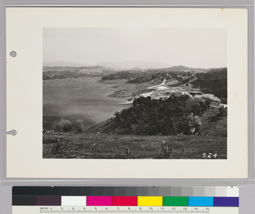 General View showing Pardee Dam and Reservoir, with South Spillway ...