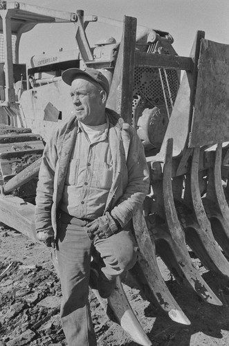 A cat skinner with his Caterpillar, from Berryessa Valley The Last Year ...