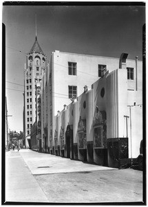 Exterior view of the Max Factor Building — Calisphere
