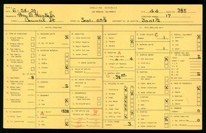 WPA household census for 3001 1/2 COUNCIL ST, Los Angeles — Calisphere