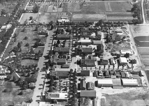 Aerial view of Sherman Institute — Calisphere