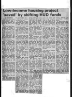 Low-income housing project 'saved' by shifting HUD funds — Calisphere