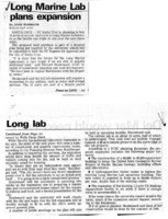 Long Marine Lab plans expansion — Calisphere