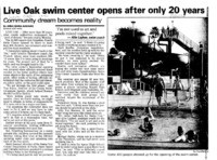 Live Oak swim center opens after only 20 years — Calisphere