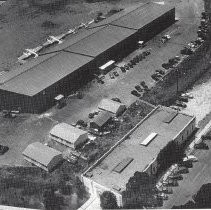 View of Monrovia Flying Field from the air — Calisphere