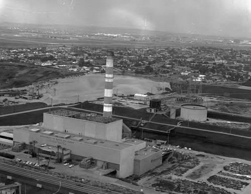Air view of Scattergood Steam Plant — Calisphere