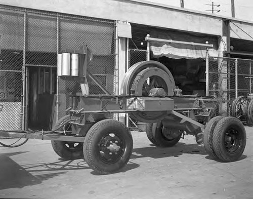 Another view of the Bull wheel - 1630 N. Main Street — Calisphere