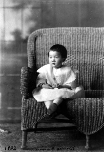 Marian Chung, two years old — Calisphere