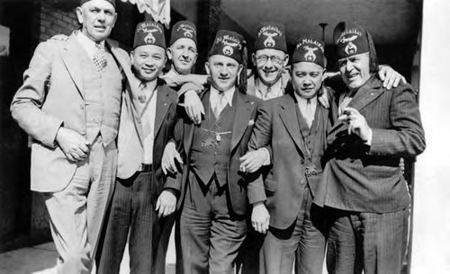 Peter Soo Hoo and his fellow Shriners — Calisphere
