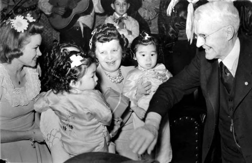 Los Angeles Times press release photo of Harry Chandler's Birthday. The ...