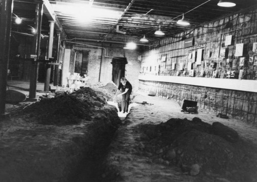 Jean Bruce Poole at Merced Theater archaeological dig — Calisphere