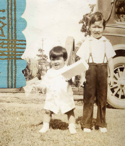 Gilbert and Ronald Siu outside — Calisphere