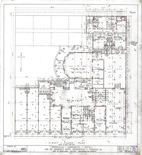 Aztec Hotel: First floor plan — Calisphere