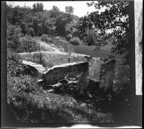 Ruins of one of the houses built by Don Manuel Garfias on Rancho San ...