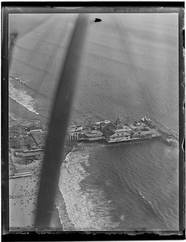 Aerial view of the Abbot Kinney Pier Venice, California — Calisphere