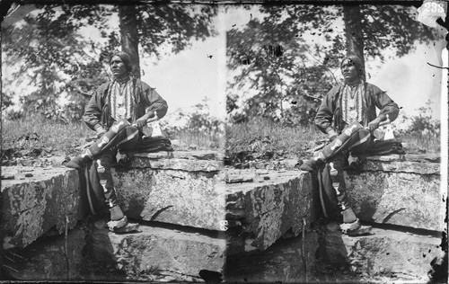 Lone Chief, a Pawnee chief and delegate to the Grand Council, Oklahoma ...