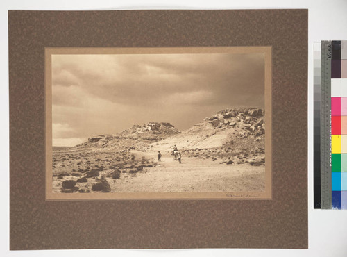 Sipaulovi and part of Mishongnovi from east of Mishongnovi. Hopi towns ...