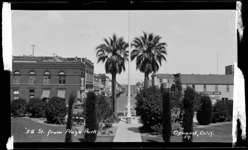 5th St. from Plaza Park, Oxnard, Calif — Calisphere