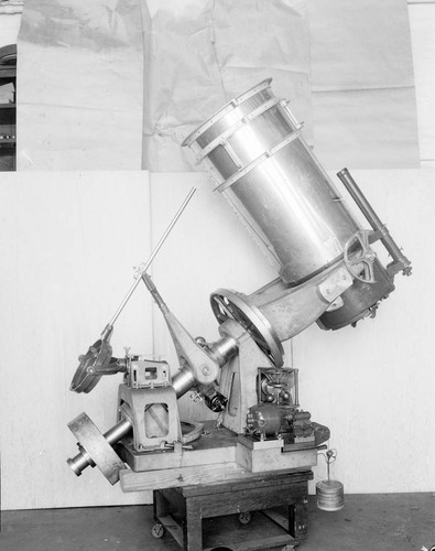 20-inch telescope, in Hale Observatories shop, Pasadena — Calisphere