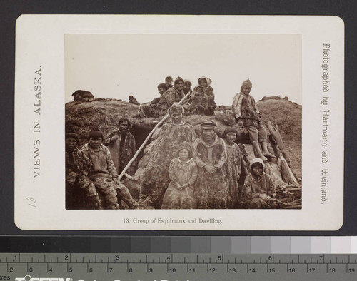 13. Group of Esquimaux and Dwelling — Calisphere