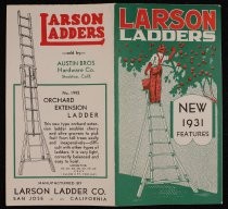 Larson Ladders New 1931 Features brochure — Calisphere