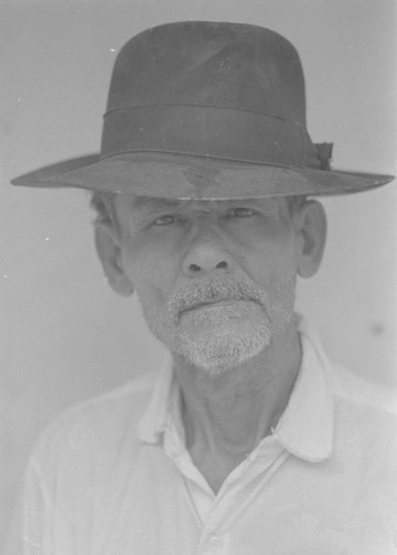 Portrait of a man, La Chamba, Colombia, 1975 — Calisphere