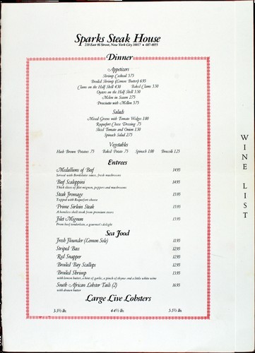 Sparks Steak House (New York City) — Calisphere