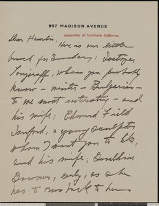 Juliet Wilbor Tompkins Pottle, letter, 1915-11-12, to Hamlin Garland ...