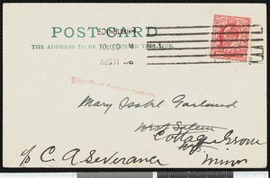 Hamlin Garland, postcard, 1906-08-11, to Mary Isabel Garland — Calisphere