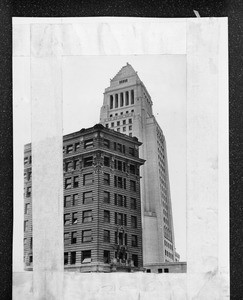 International Bank Building, in front of City Hall, 1934 — Calisphere
