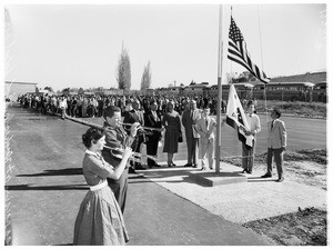 Hughes Junior High School in the Valley, 1958 — Calisphere