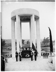 Al Jolson Memorial Shrine dedication, 1951 — Calisphere