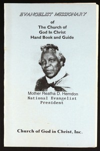 Evangelist missionary of the COGIC: handbook and guide — Calisphere