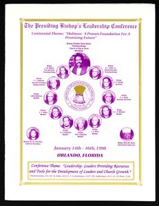 Presiding Bishop's leadership conference, COGIC, program, 1998 — Calisphere
