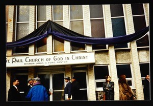 Funeral at St. Paul COGIC, Chicago, 1995? — Calisphere