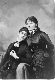 Anna Mills (later Johnston) and Emma Gilliam, Visalia, Calif., 1883 ...