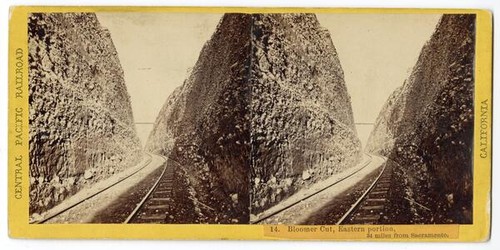 Bloomer Cut, Eastern portion, 34 miles from Sacramento — Calisphere