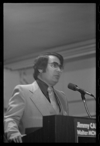 Jimmy Carter Rally, Jim Jones with Rosalynn Carter — Calisphere