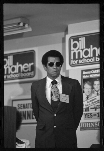 Jimmy Carter Rally, Jim Jones with Rosalynn Carter — Calisphere