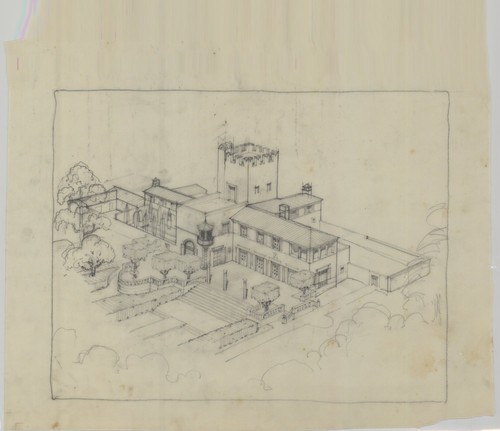 Lutah Maria Riggs: Von Romberg house (Montecito, Calif.) elevations ...