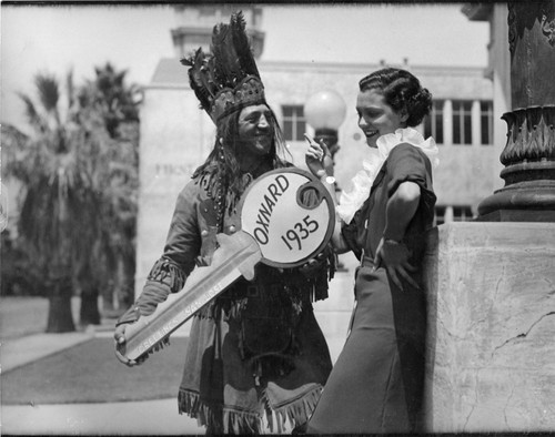 Mabel Milwain and Joe Vacca Candid Portrait — Calisphere