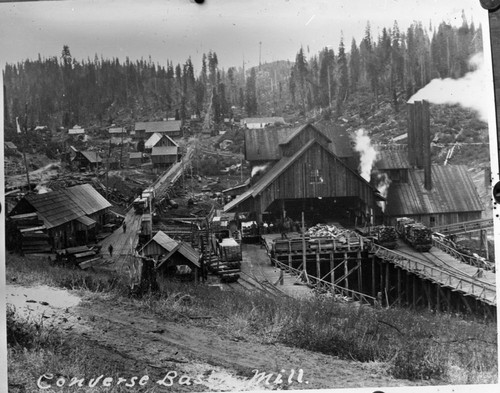 Converse Basin, Logging, Converse Basin MIll — Calisphere