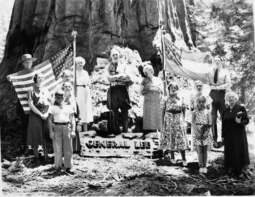 Dedications and Ceremonies, dedication of General Lee Tree, conducted ...