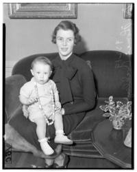 Mrs. Thomas Coakley and son Peter — Calisphere