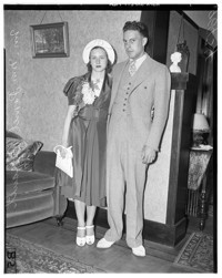 Daniel Breault and Patricia Briscoe, fifteen-year-old bride — Calisphere