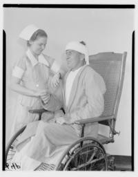 Eric Edman and nurse Jessie McLean — Calisphere